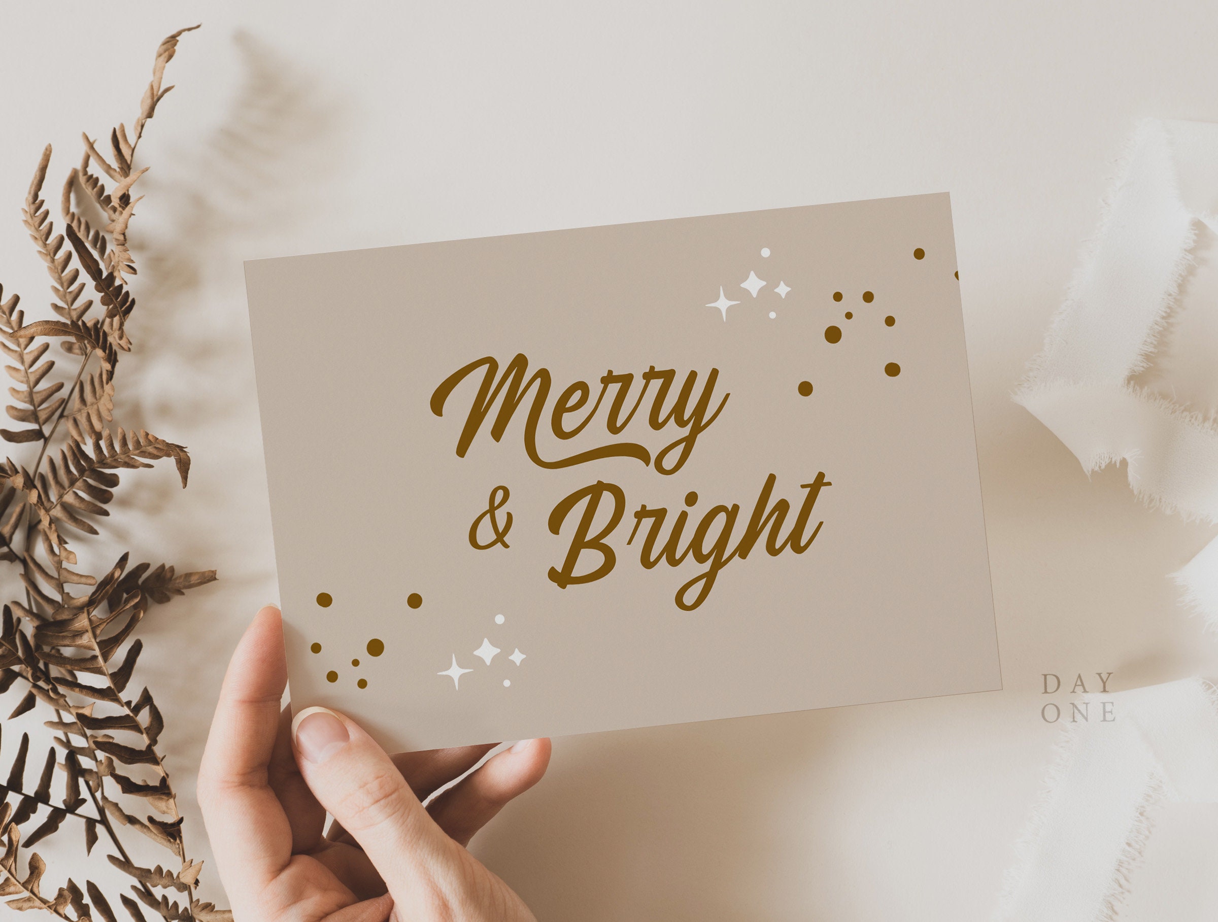 Editable Christmas Thank You Template Canva Boho Holiday - Etsy