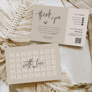 Business Thank You Card Editable, Modern Printable Thanks for Your ...