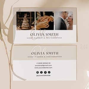 Printable Photo Calling Card, Wedding Photography, Photographer ...