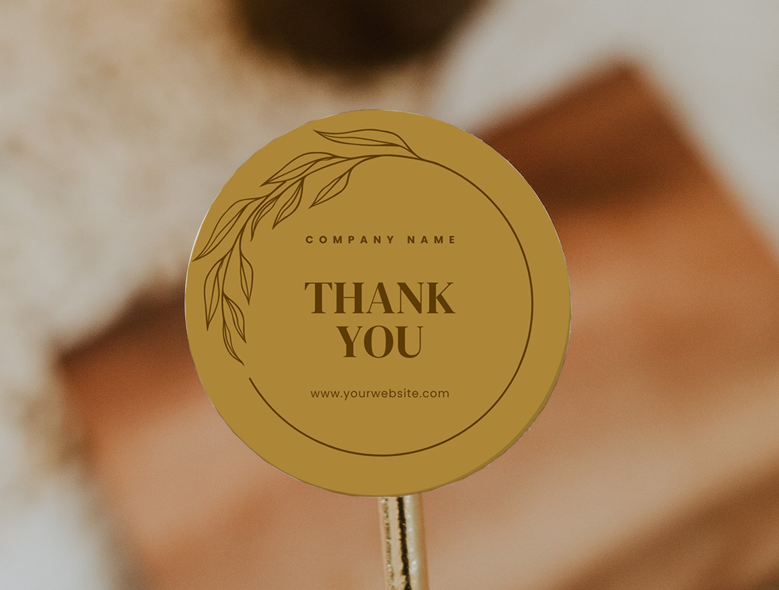 Editable Boho Aesthetic Labels for Canva, Printable Business Thank You ...