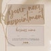 Printable Appointment Card Design, Appointment Reminder Template Canva ...