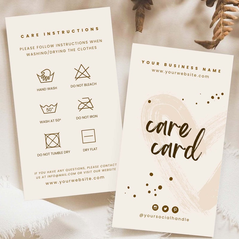Care Instructions - Etsy
