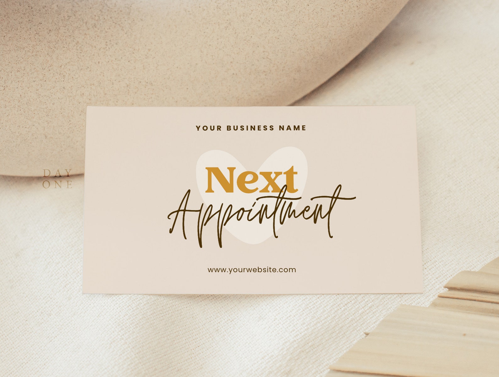 Printable Appointment Card Template Canva Editable Booking - Etsy