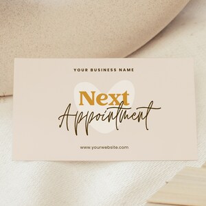 Printable Appointment Card Template Canva, Editable Booking Reminder ...
