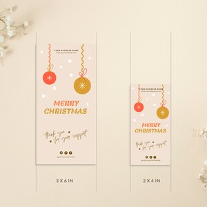 Editable Christmas Box Seal Sticker, Cute Printable Small Business ...