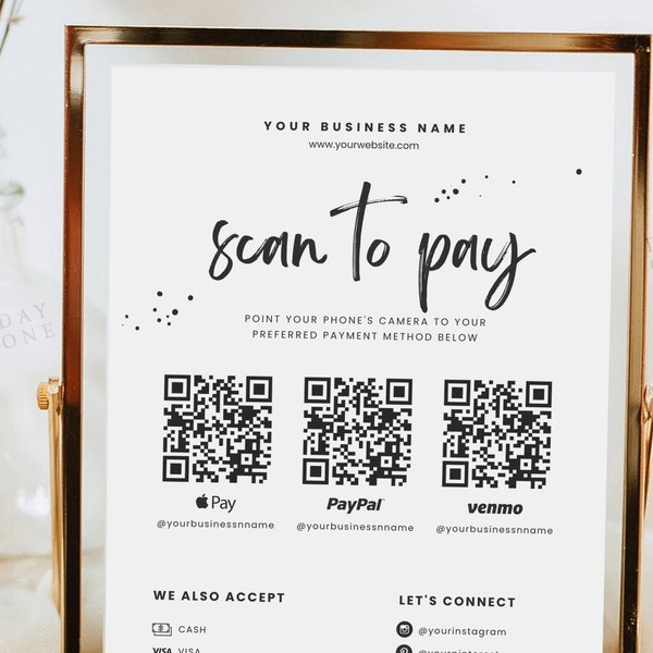 Payment Method Sign - Etsy