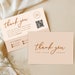 Business Thank You Card Template With QR Code, Printable DIY Thank You ...