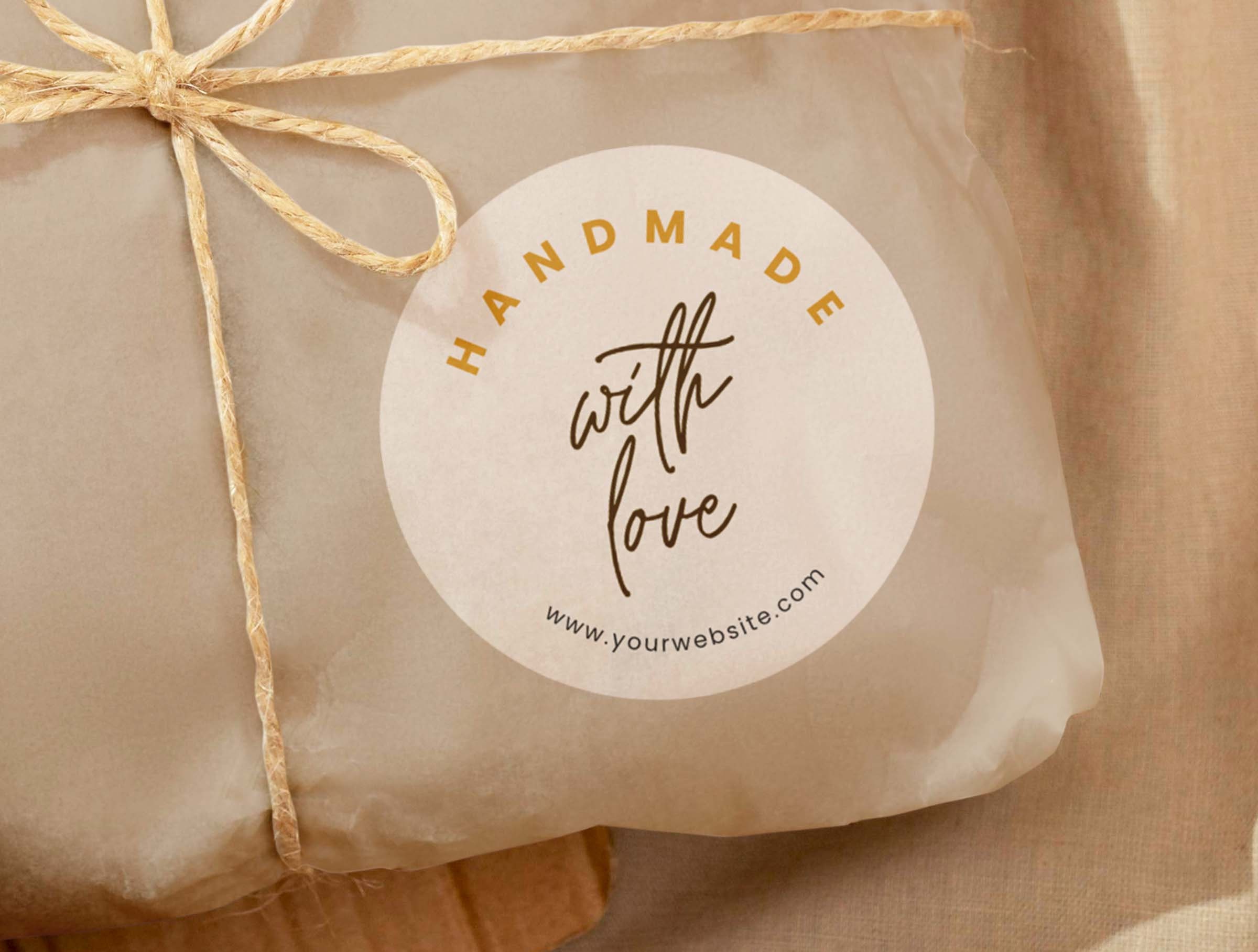 Printable Business Sticker Bundle for Canva, Editable Round Box Seal ...