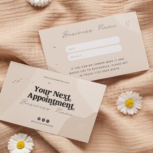 Printable Appointment Card Design Canva, Appointment Reminder Template ...