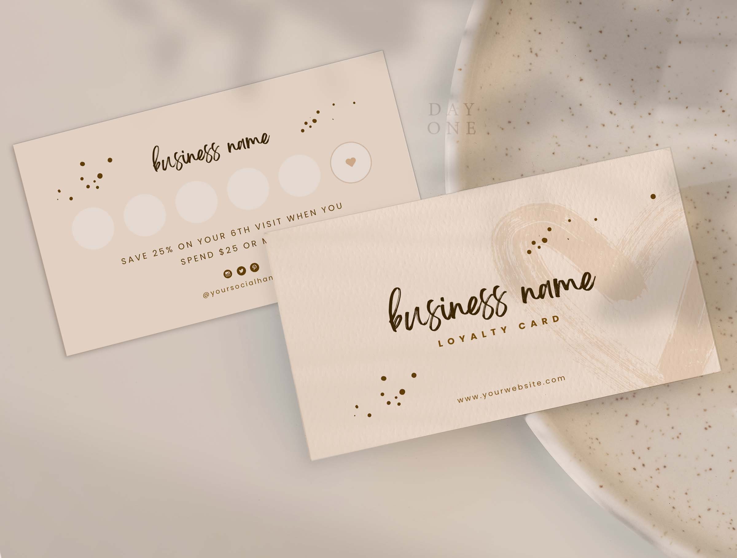 Editable Customer Loyalty Card Design Printable Reward Punch - Etsy
