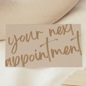 Printable Appointment Card Design, Appointment Reminder Template Canva ...