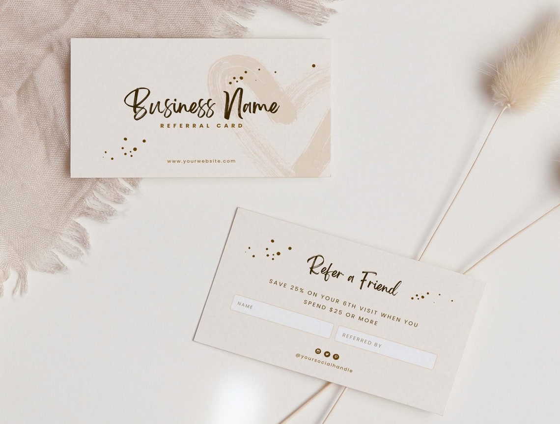 Editable Rewards Card Template Printable Beauty Salon - Etsy