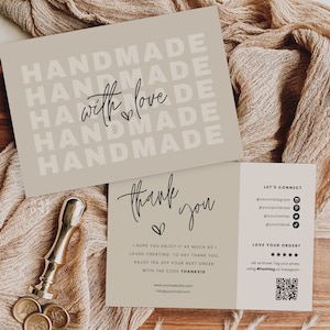 Business Thank You Card Editable, Modern Printable Thanks for Your ...