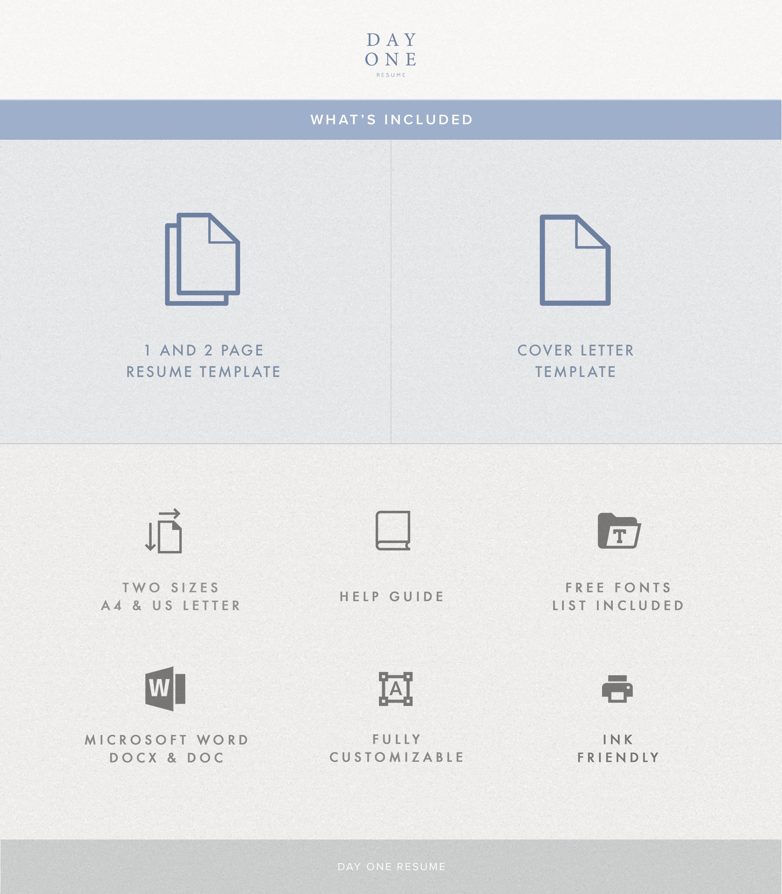 Modern Resume Design Resume Template Word CV Template Word | Etsy