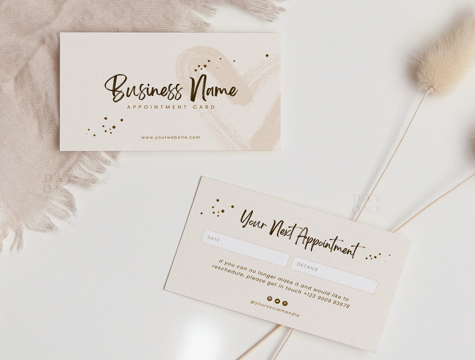 Editable Appointment Card Canva, Printable Booking Reminder Template ...