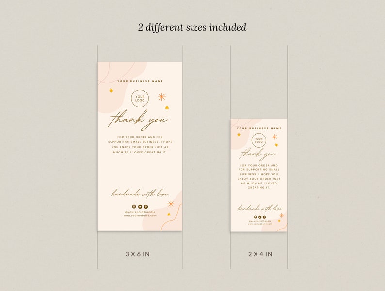 Editable Box Label Template Custom Boho Packaging Label - Etsy