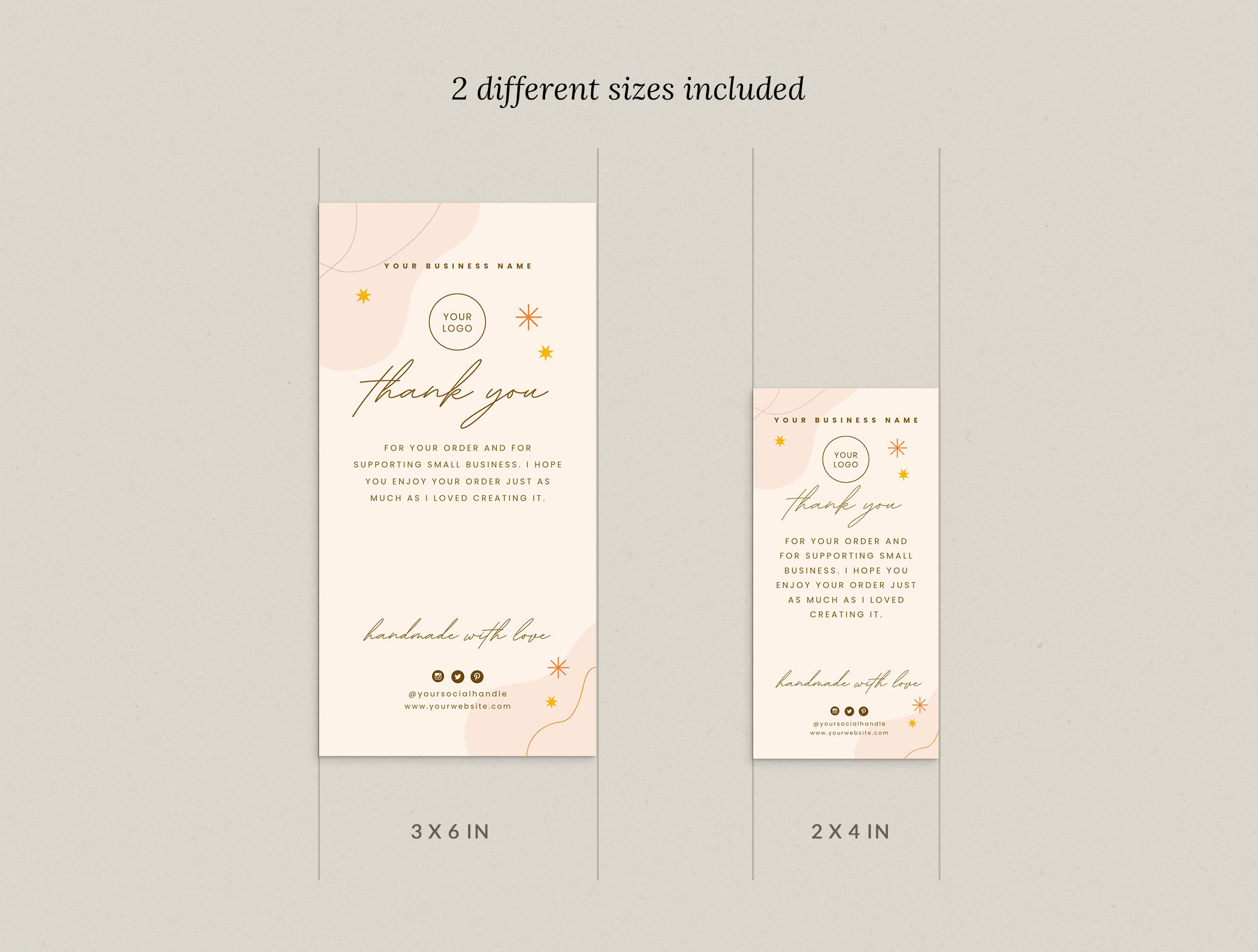 Editable Box Label Template Custom Boho Packaging Label - Etsy