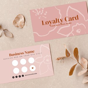 Editable Business Loyalty Card Canva Pro, Printable Discount Card ...
