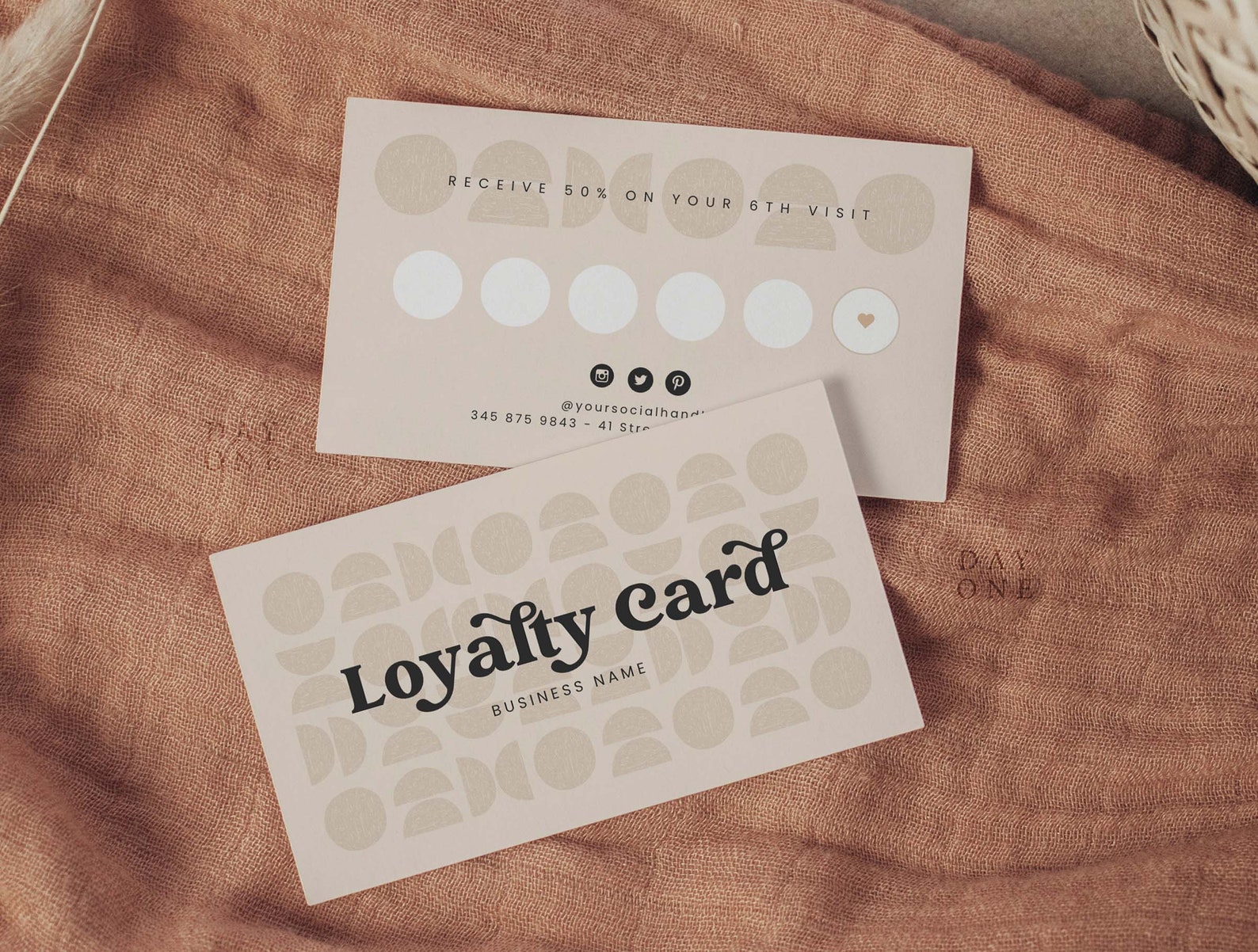 Printable Loyalty Card Design, Logo Beauty Salon Customer Loyalty ...