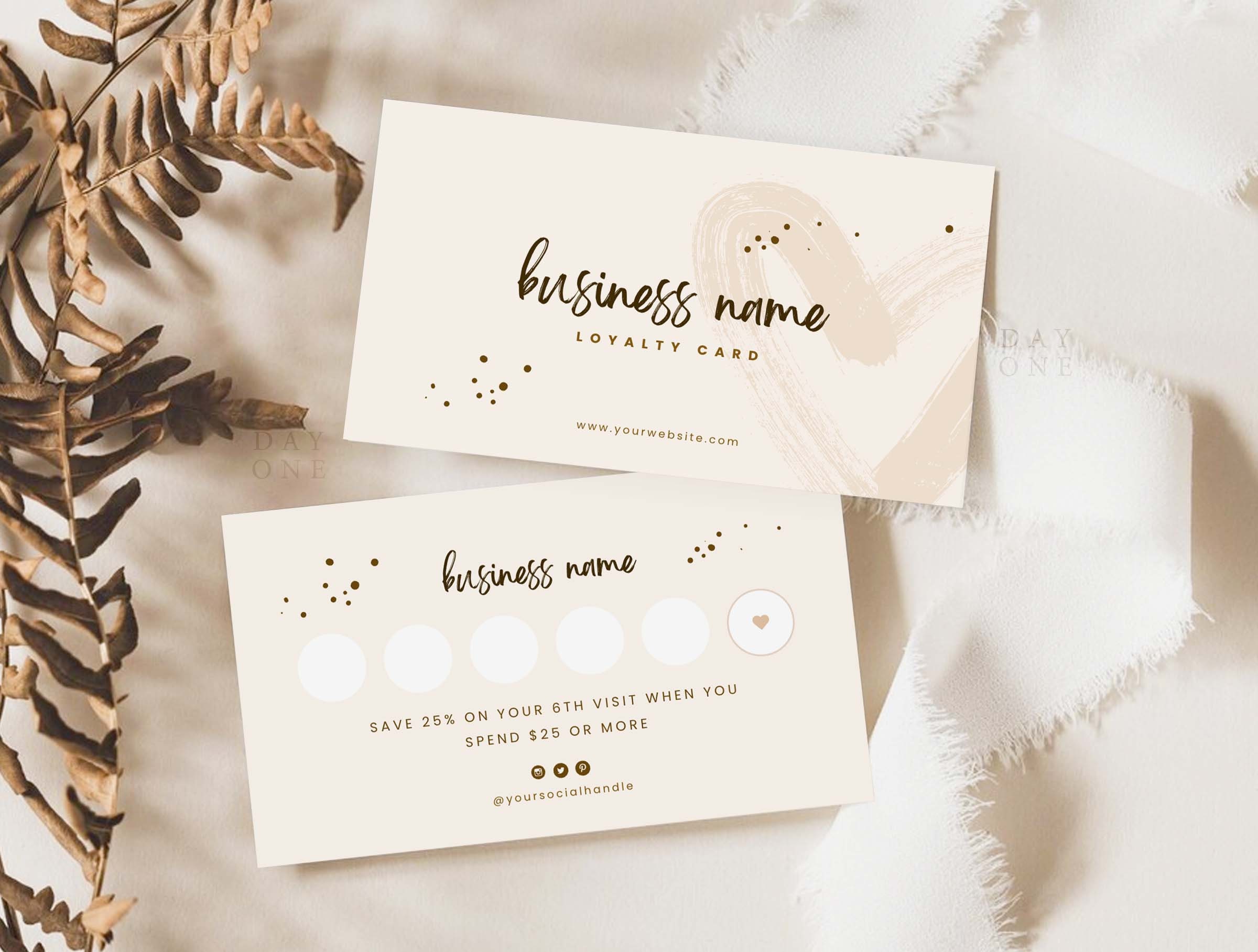 Editable Customer Loyalty Card Design Printable Reward Punch - Etsy