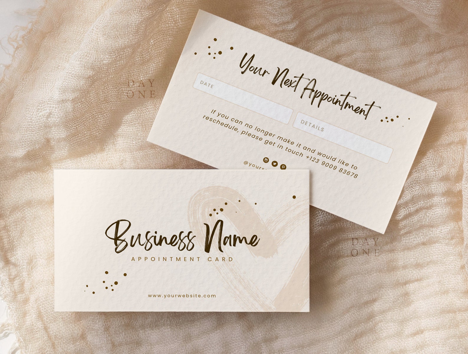 Editable Appointment Card Canva, Printable Booking Reminder Template ...