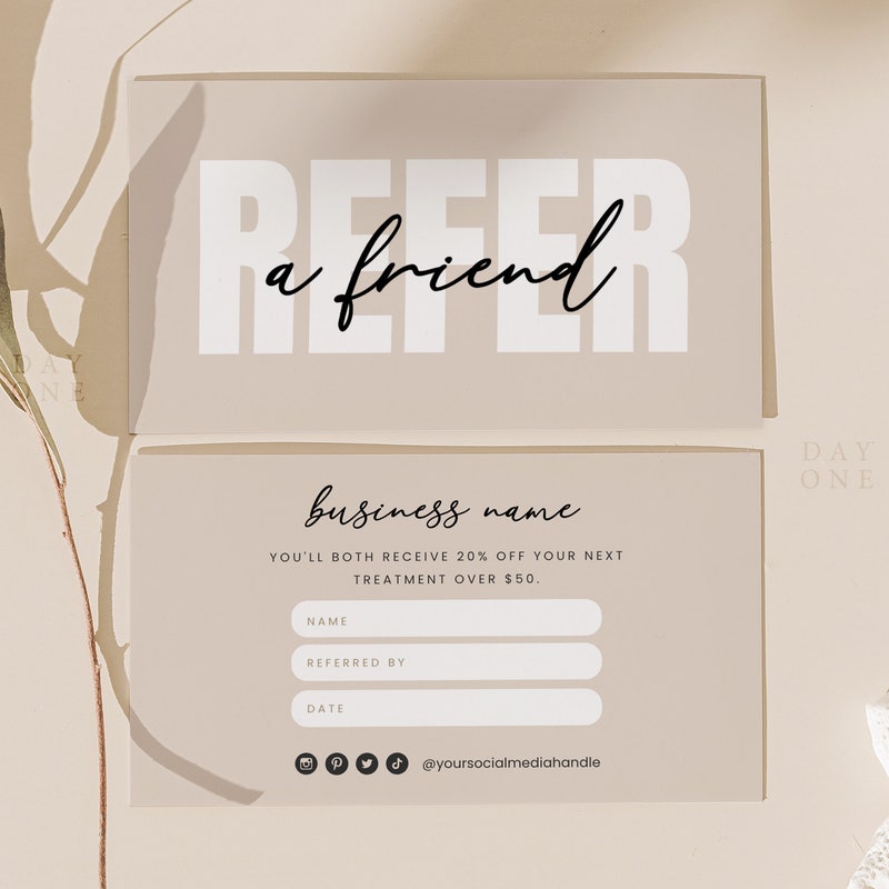 Referral Card - Etsy