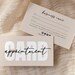 Printable Appointment Template Canva, Appointment Reminder Card Design ...