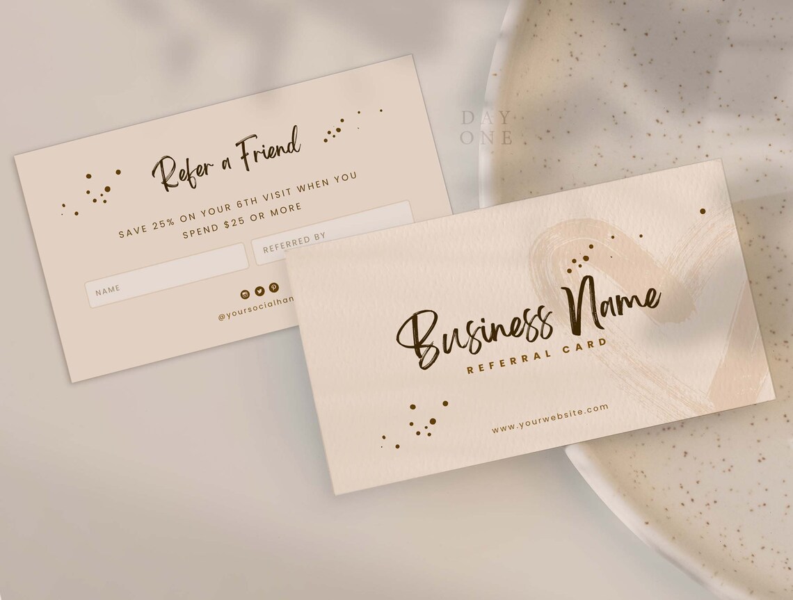 Editable Rewards Card Template Printable Beauty Salon - Etsy