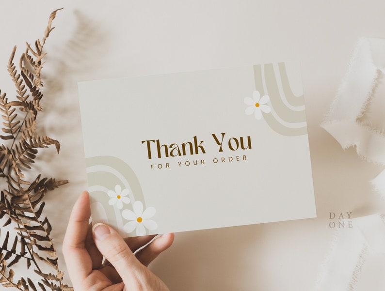 Editable Business Thank You Template, Customizable Thank You Template ...