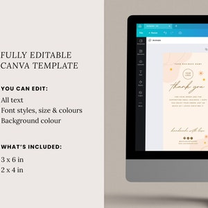Editable Box Label Template, Custom Boho Packaging Label, Order ...