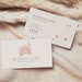 Boho Rainbow Business Card Template Printable Business Card - Etsy