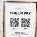 Printable Scan to Pay Payment Method Sign, Editable Small Business Sign ...