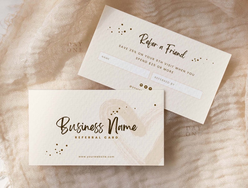 Editable Rewards Card Template Printable Beauty Salon - Etsy