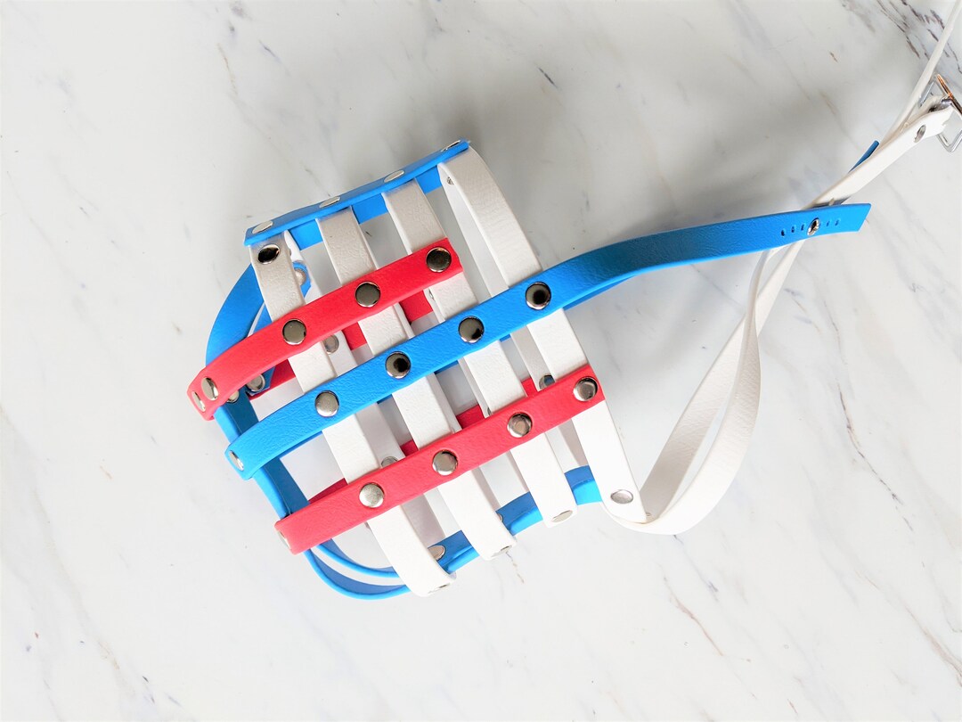 Biothane Basket Dog Muzzle Open Nose Adjustable Extra Small to Extra ...