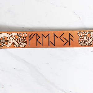Leather Norse Celtic Dog Collar - Custom - Personalized - Handmade - Etsy