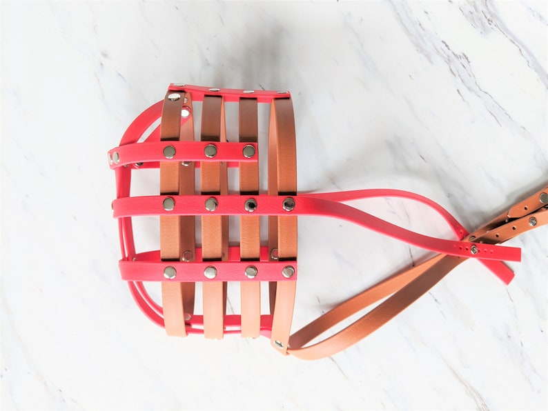 Biothane Basket Dog Muzzle Open Nose Adjustable Extra - Etsy