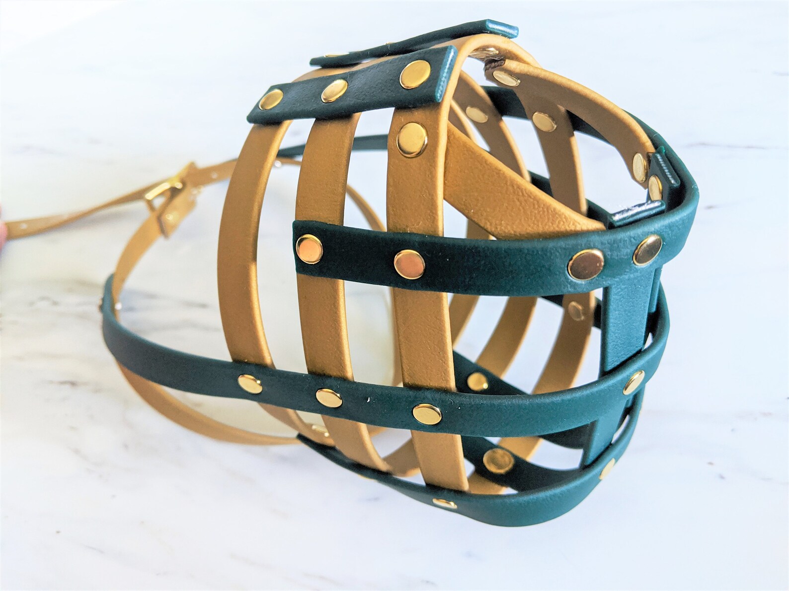 Biothane Basket Dog Muzzle Open Nose - Adjustable - Extra Small to ...