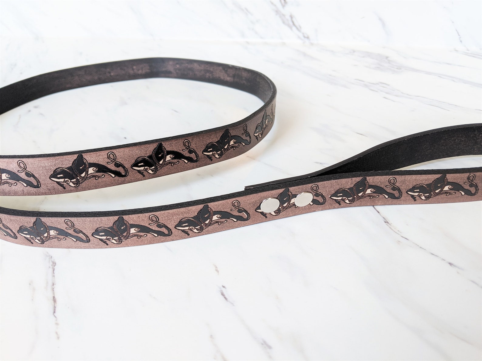 Leather Norse Celtic Orca Collar 4 Foot Length Handmade - Etsy
