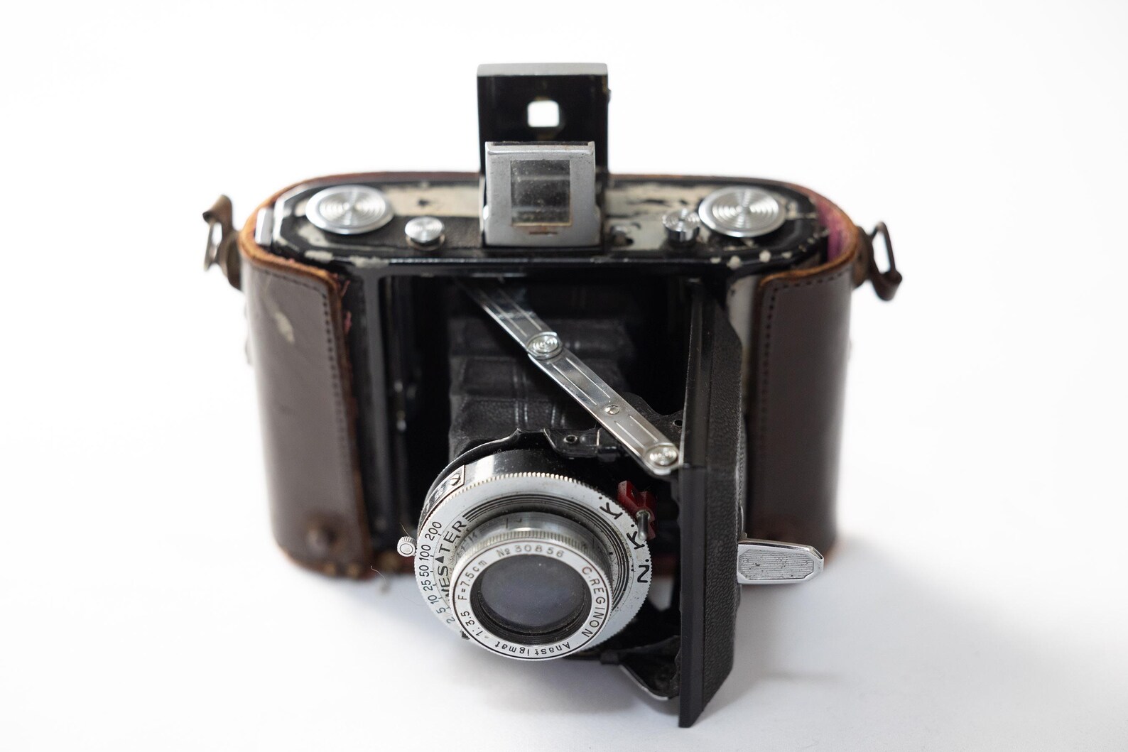 Rare 1940s Semi Leotax Folding Camera W/ Original Case "made in ...