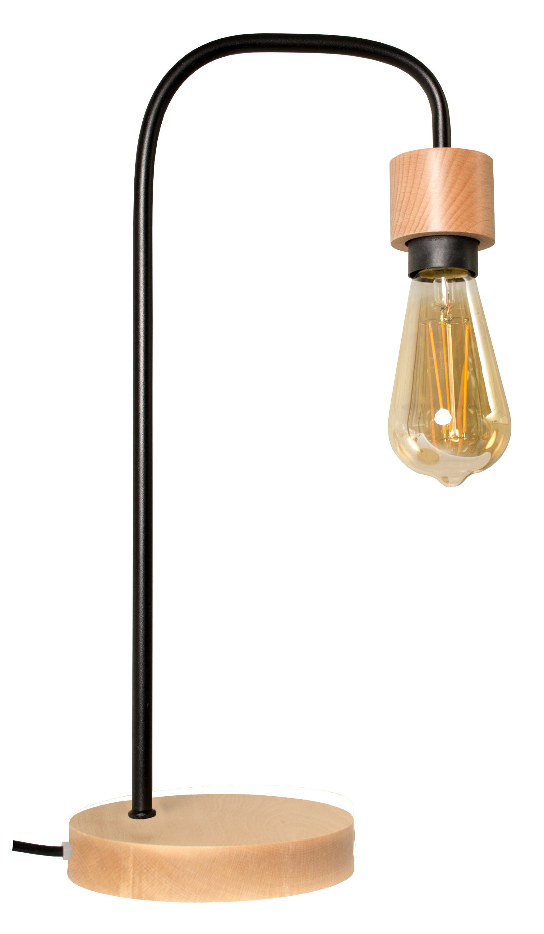 Wood Bedside Table Lamp. Modern Table Light. Contemporary Wood - Etsy