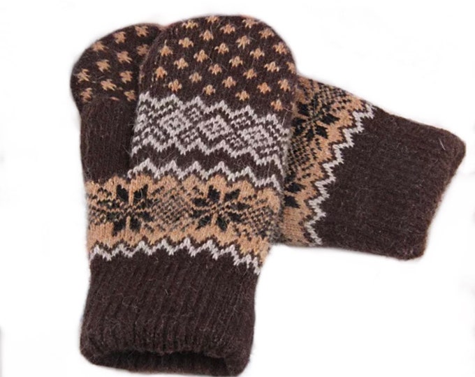Warm Fair Isle Crochet Bernie Mittens, Bernie Sanders Mittens, Bernie ...