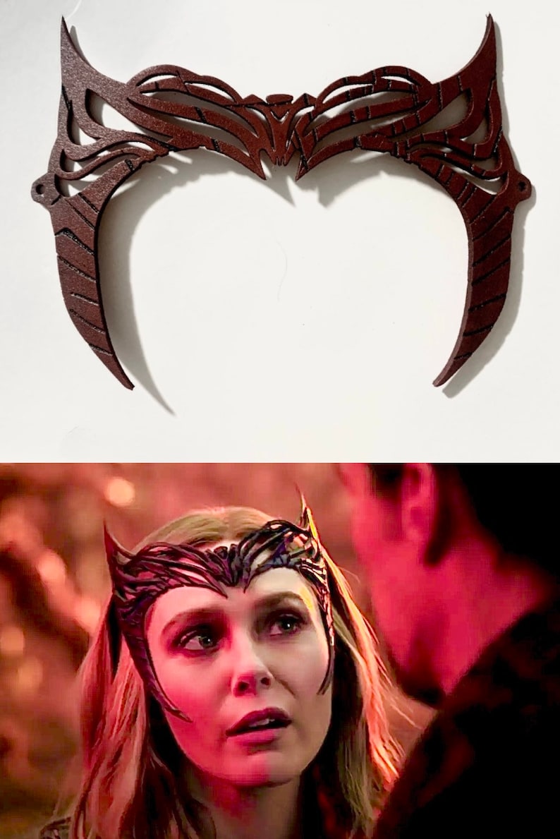 Scarlet Witch Crown. Dark Scarlet Witch Tiara. Multiverse Scarlet Witch ...