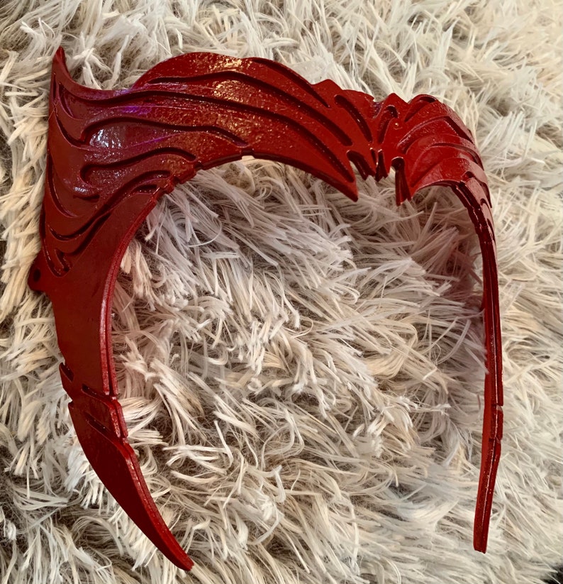 Scarlet Witch Tiara. Deep Scarlet Witch Headpiece. - Etsy
