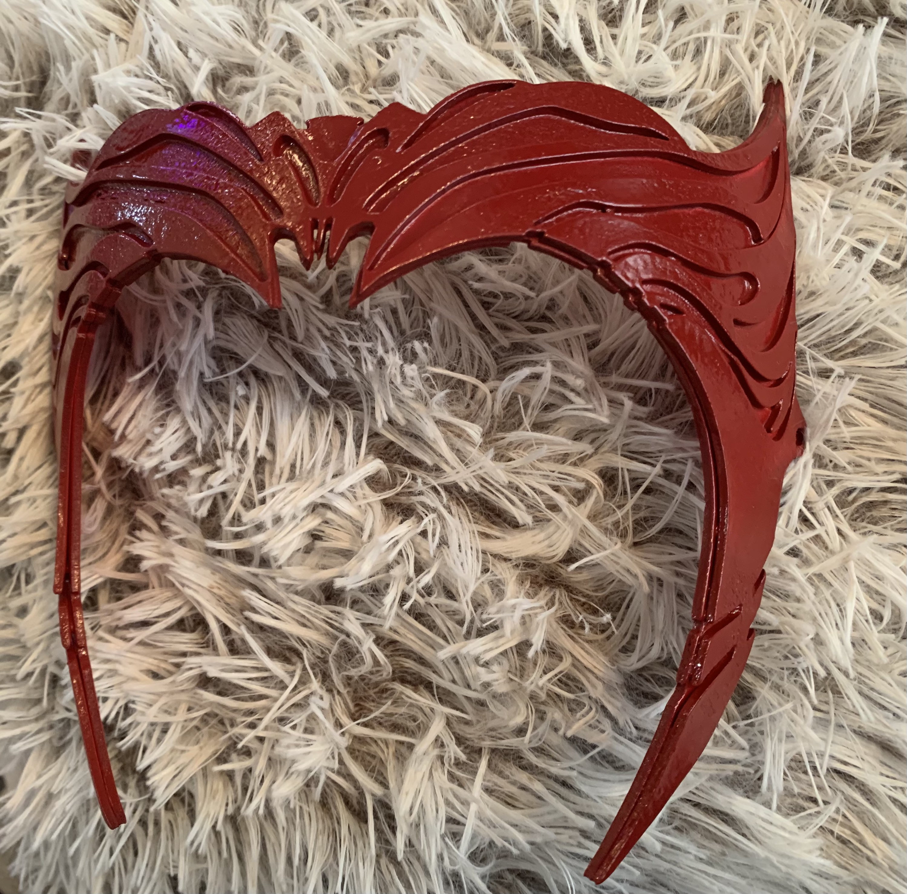 Scarlet Witch Tiara. Deep Scarlet Witch Headpiece. - Etsy