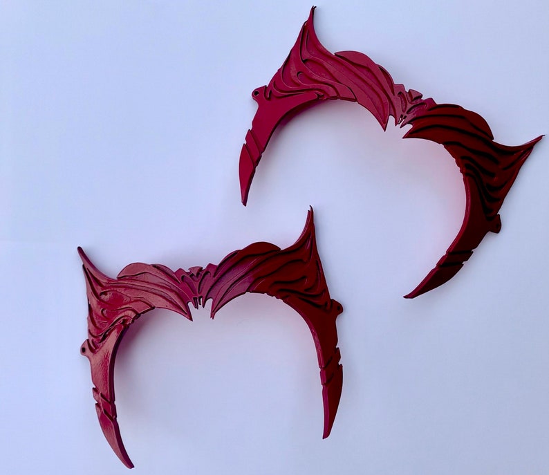 Scarlet Witch Tiara. Deep Scarlet Witch Headpiece. - Etsy