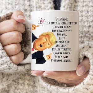 Trump Valentine Mug - Gift for Her - Gift for Him - - Funny ...