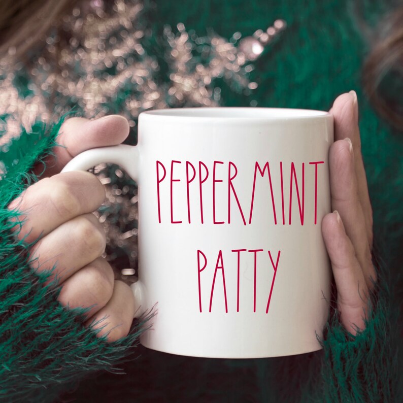 Christmas Mug Peppermint Patty Christmas Farmhouse Winter - Etsy