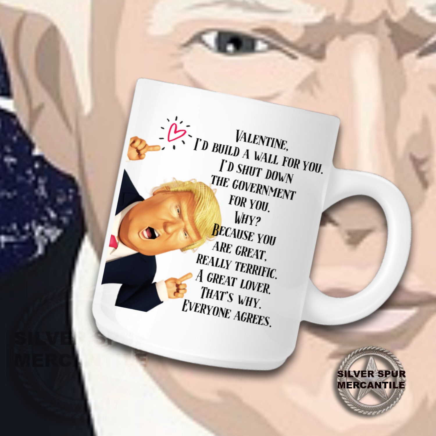 Trump Valentine Mug Gift for Her Gift for Him Funny - Etsy