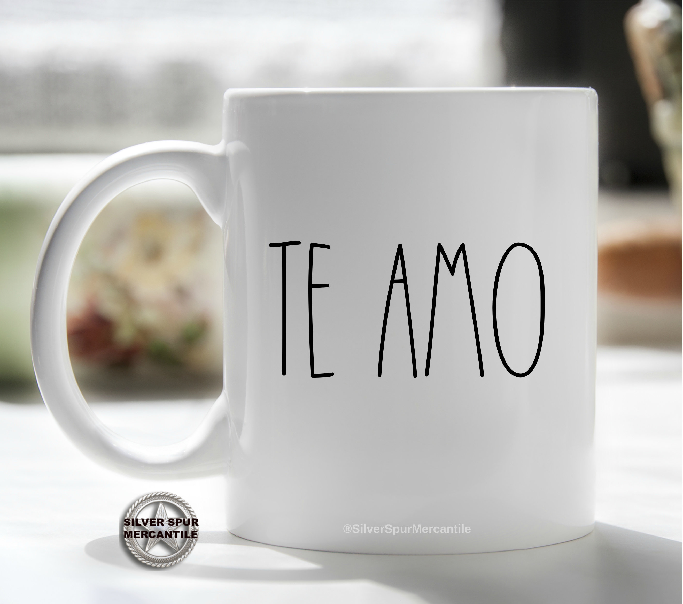 Te Amo Large Font Gift Mug I Love You Spanish Word Mug Gift | Etsy