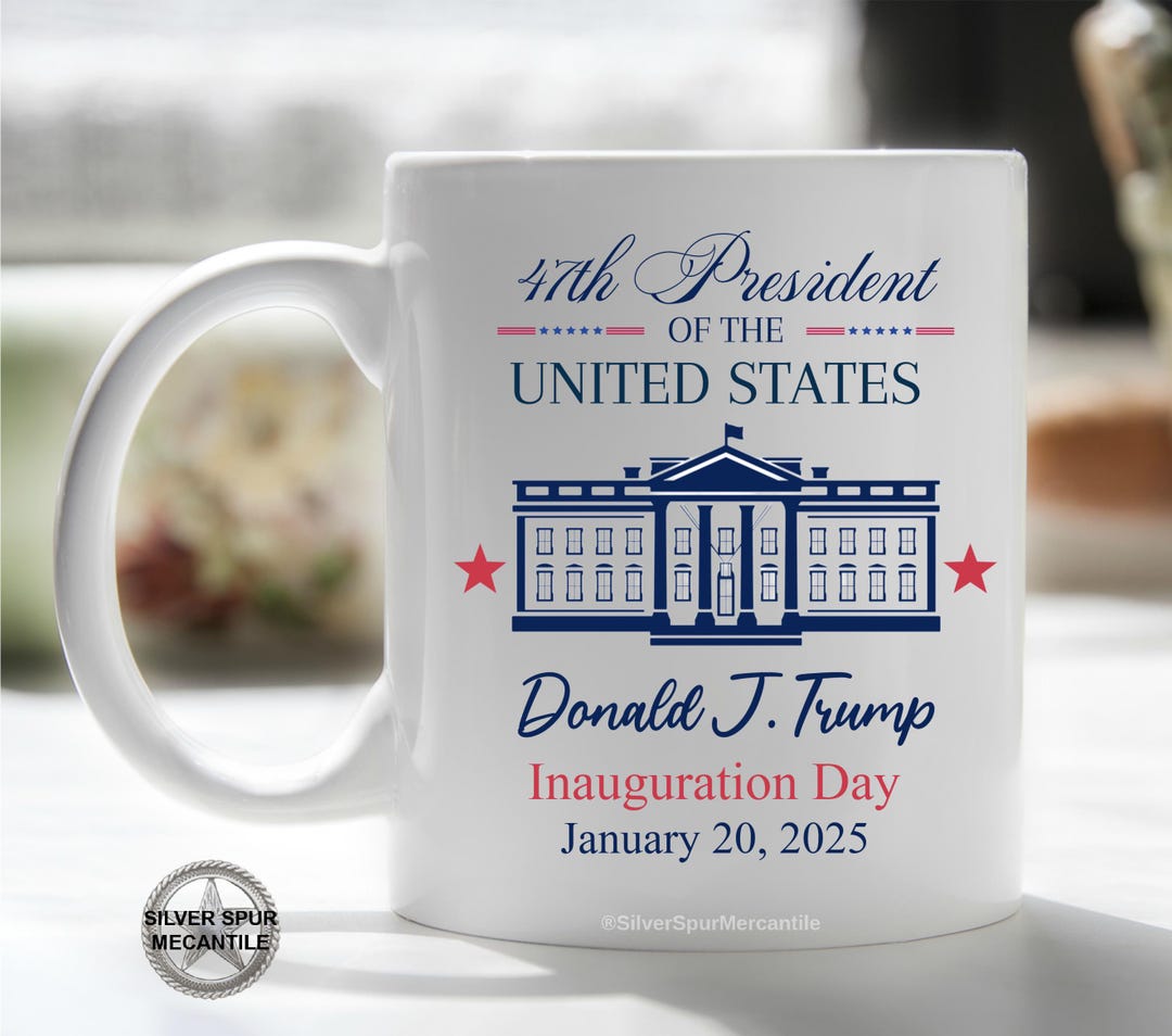 Trump Inauguration Commemorative Coffee Mug, Trump Vance Mug, 2025 ...